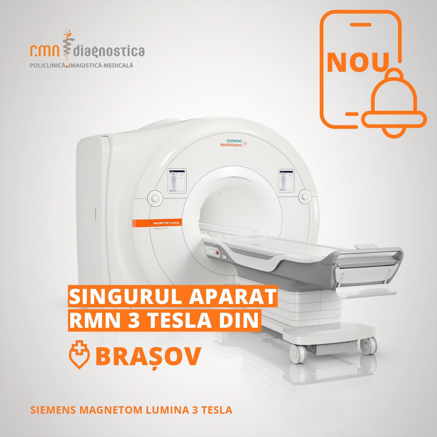 Singurul aparat RMN 3 Tesla din Brașov - RMN Diagnostica