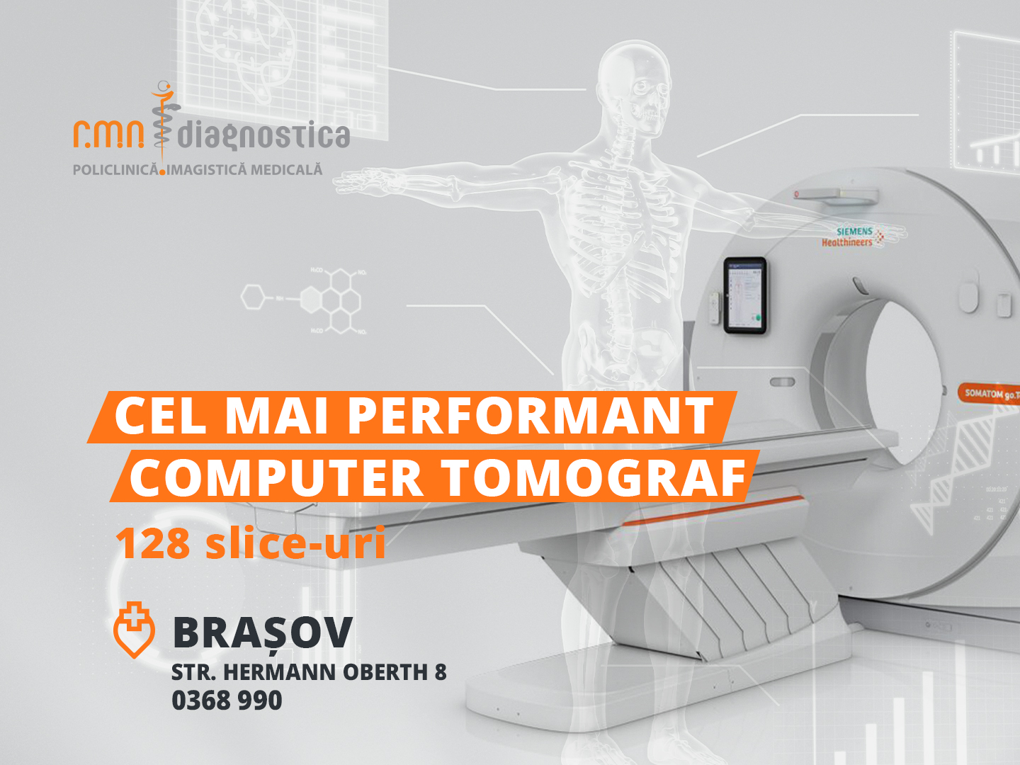 Cel mai performant aparat Computer Tomograf e la RMN Diagnostica Brașov - RMN Diagnostica