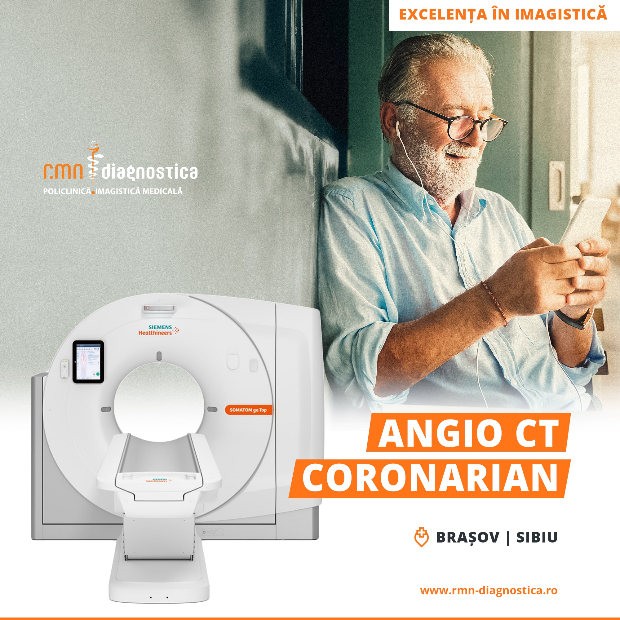 Angio CT Coronarian la Brașov și Sibiu - RMN Diagnostica