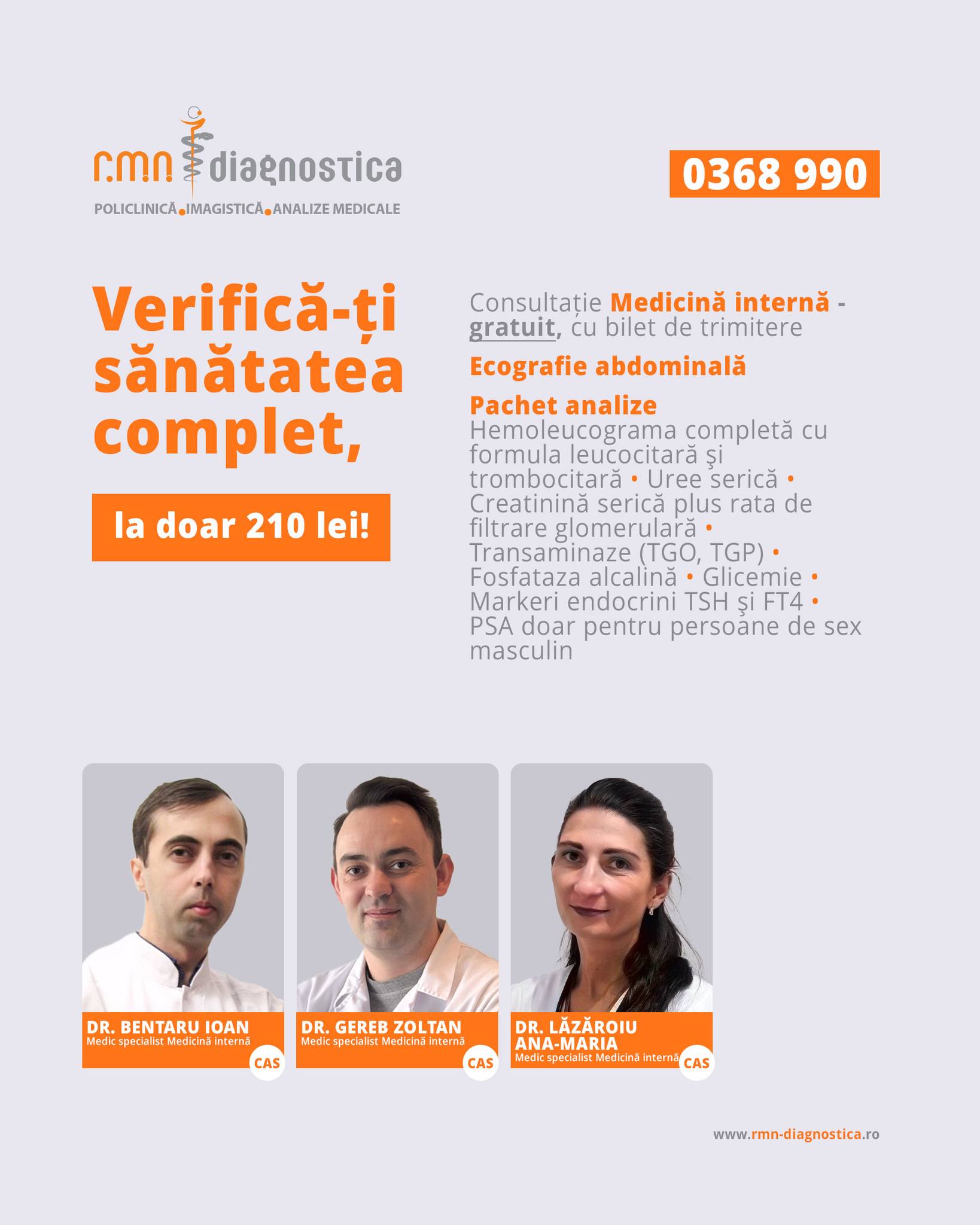 Verifică-ți sănătatea complet – la doar 210 lei! - RMN Diagnostica